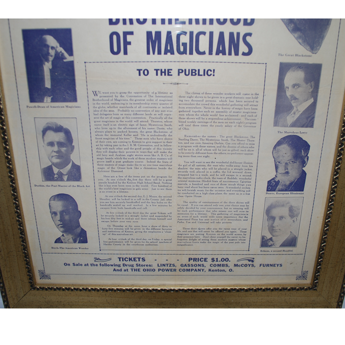 1927 Poster for Second annual IBM Convention | Magic Collectibles