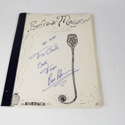 Indian Magic by Ben Robinson: autographed and with two letters tipped ...
