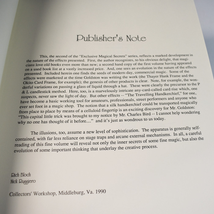 Goldston’s Locked Books : Collectors’ Workshop 1990 matching numbers ...