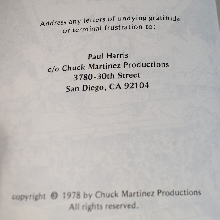 Las Vegas Close Up: Paul Harris 1978: autographed by Harris | Magic ...