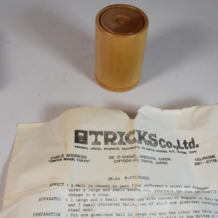 Mikame (Tricks) M Cylinders: 1970’s | Magic Collectibles