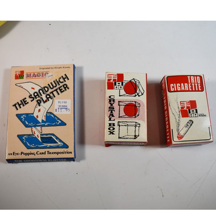 Tenyo Sandwich Platter, Crystal Box and Trio Cigarette | Magic Collectibles