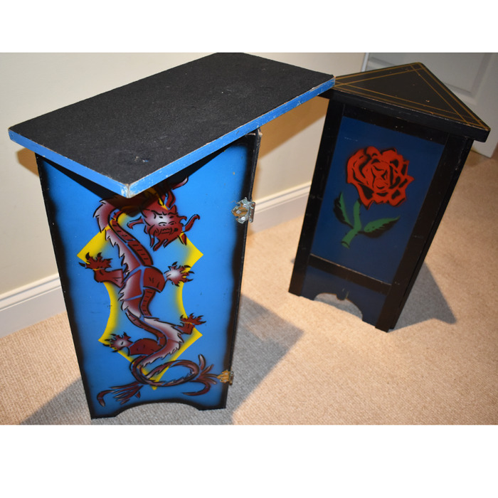 2 vintage side screen tables: one UF Grant and One Abbott’s. | Magic ...
