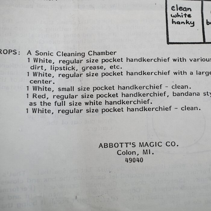 Vintage Abbott Sonic Cleaning Chamber | Magic Collectibles