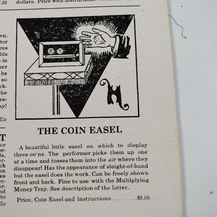 Haenchen Coin Easel Circa 1937: scarce | Magic Collectibles