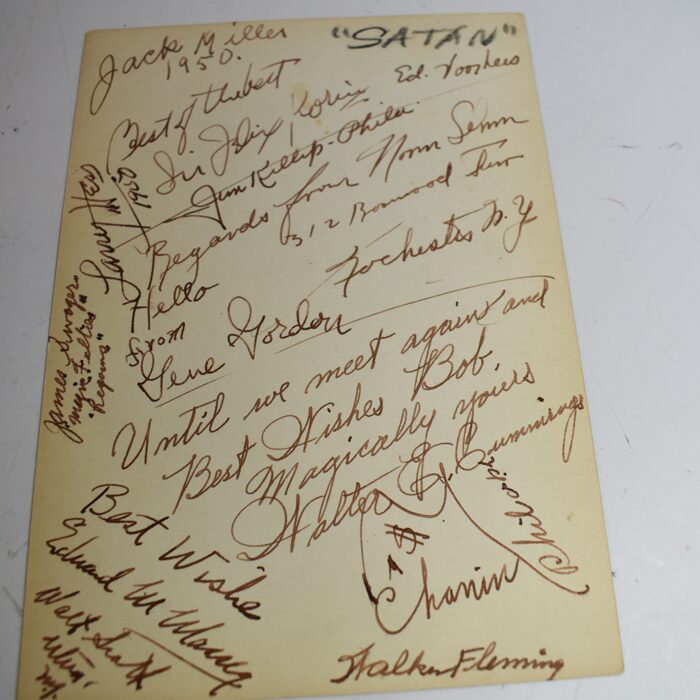 Original Houdini Silver Gelatin Print (1925) signed by Many Famous ...