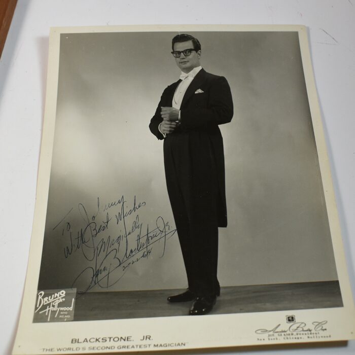 Blackstone Jr. Early Signed photo (1964) with CAMAS Honored Wizard ...